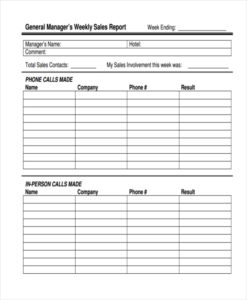 Weekly Manager Report Template (8) - PROFESSIONAL TEMPLATES ...