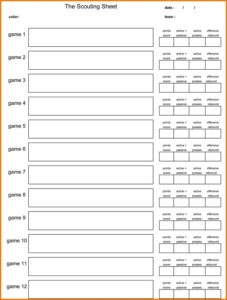 Basketball Player Scouting Report Template - PROFESSIONAL TEMPLATES ...