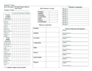 Daily Behavior Report Template (10) - PROFESSIONAL TEMPLATES ...