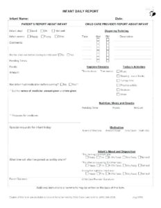 Daily Behavior Report Template (4) - PROFESSIONAL TEMPLATES ...