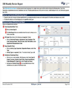 Monthly Program Report Template (2) - PROFESSIONAL TEMPLATES ...