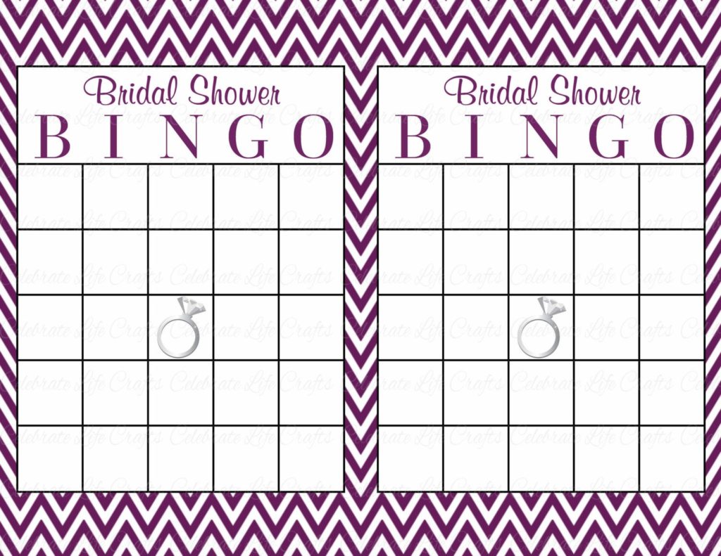 Blank Bridal Shower Bingo Template - Midi-box.com