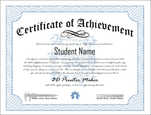 Blank Certificate Of Achievement Template (1) - PROFESSIONAL TEMPLATES ...