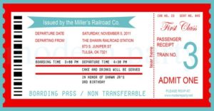Blank Train Ticket Template (3) - PROFESSIONAL TEMPLATES | PROFESSIONAL ...