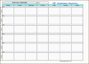 Blank Workout Schedule Template (1) - PROFESSIONAL TEMPLATES ...