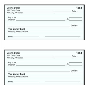 Customizable Blank Check Template (1) - PROFESSIONAL TEMPLATES ...