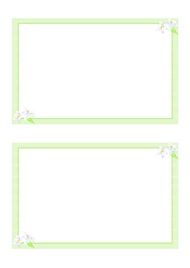 Free Printable Blank Greeting Card Templates (2) - PROFESSIONAL ...