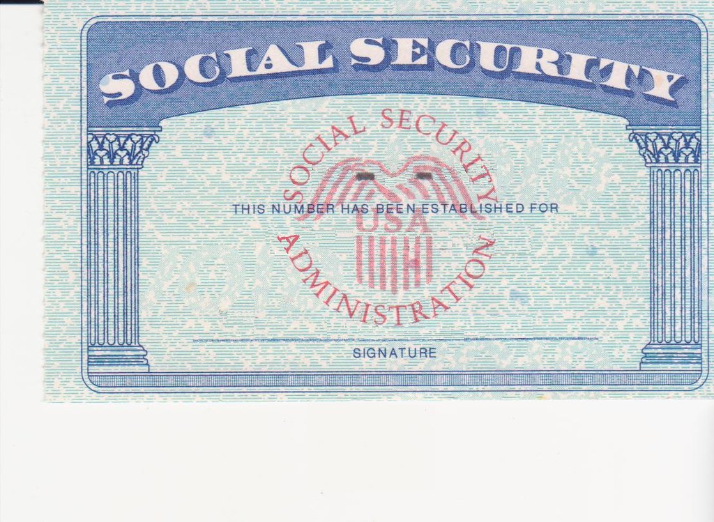 Social Security Card Template Front And Back Free Social Security 