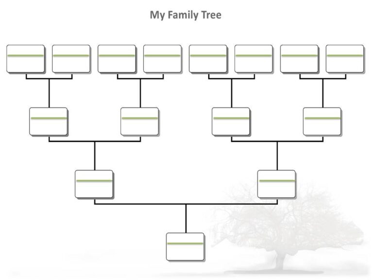 Blank Tree Diagram Template (5) - PROFESSIONAL TEMPLATES | PROFESSIONAL ...