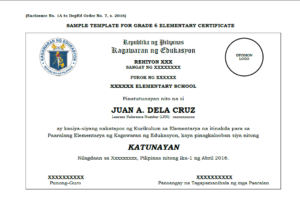 Grade 6 Graduation Certificate Templates (4) - PROFESSIONAL TEMPLATES ...