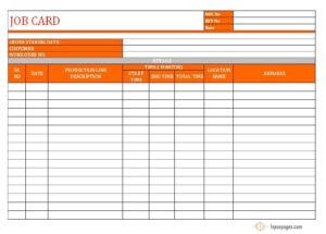Job Card Templates Excel (2) - PROFESSIONAL TEMPLATES | PROFESSIONAL ...