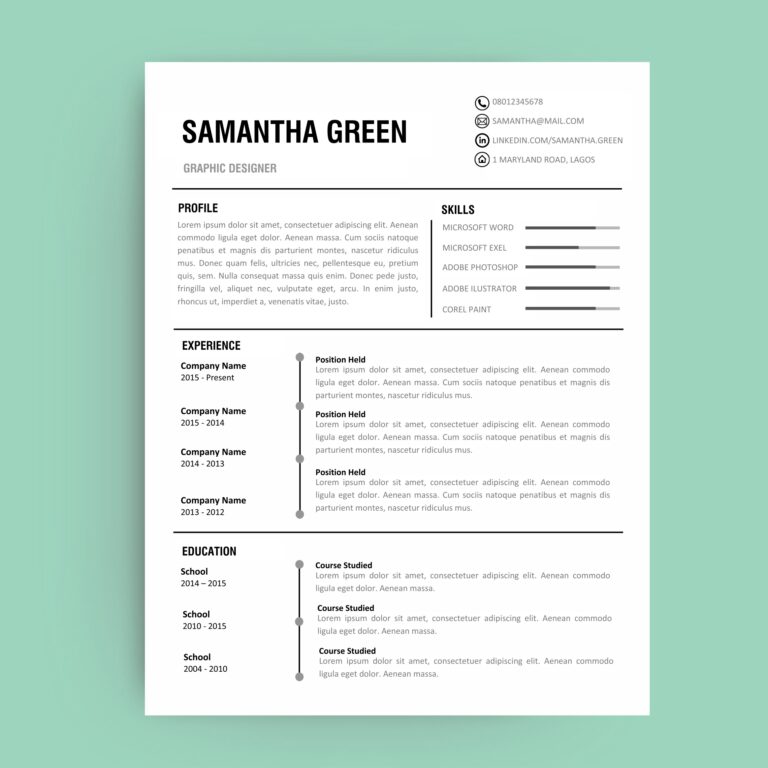 Resume Templates Editable (2) - PROFESSIONAL TEMPLATES | PROFESSIONAL ...