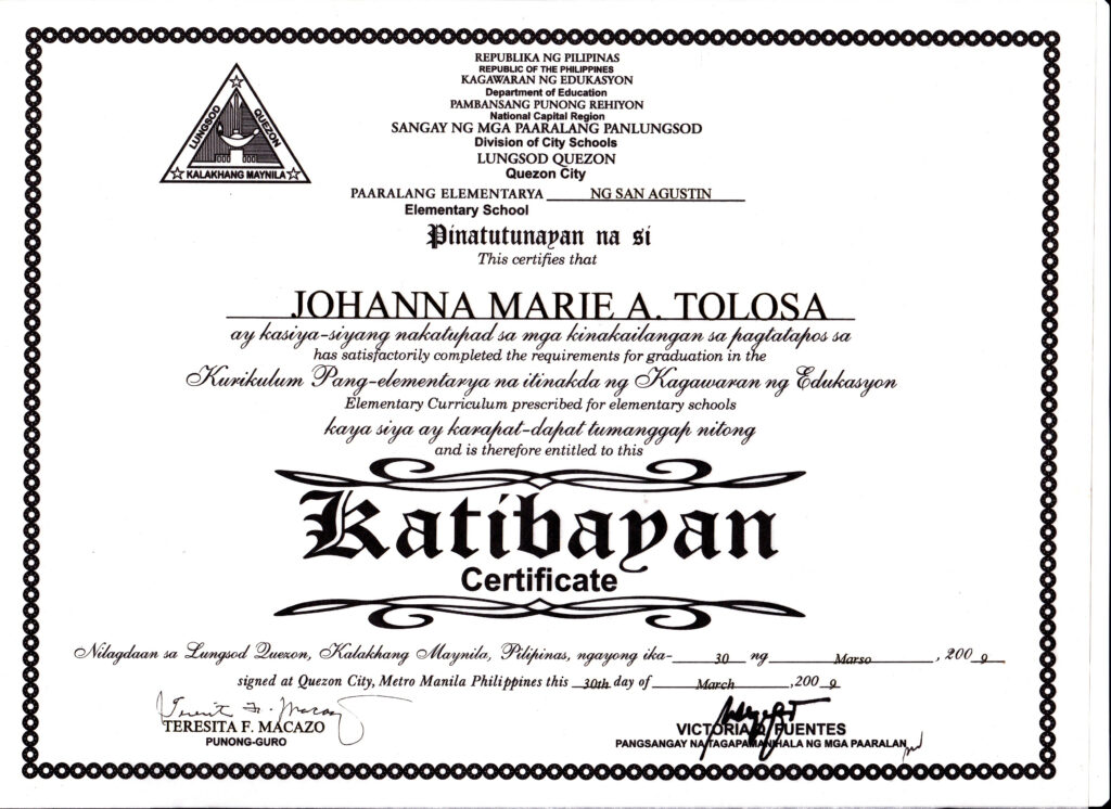 Year 6 Graduation Certificate Template (12) - PROFESSIONAL TEMPLATES ...