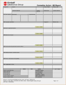 8d Report Template Pdf (1) - PROFESSIONAL TEMPLATES | PROFESSIONAL ...
