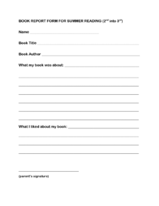 Grade 9 Book Report Template - PROFESSIONAL TEMPLATES | PROFESSIONAL ...