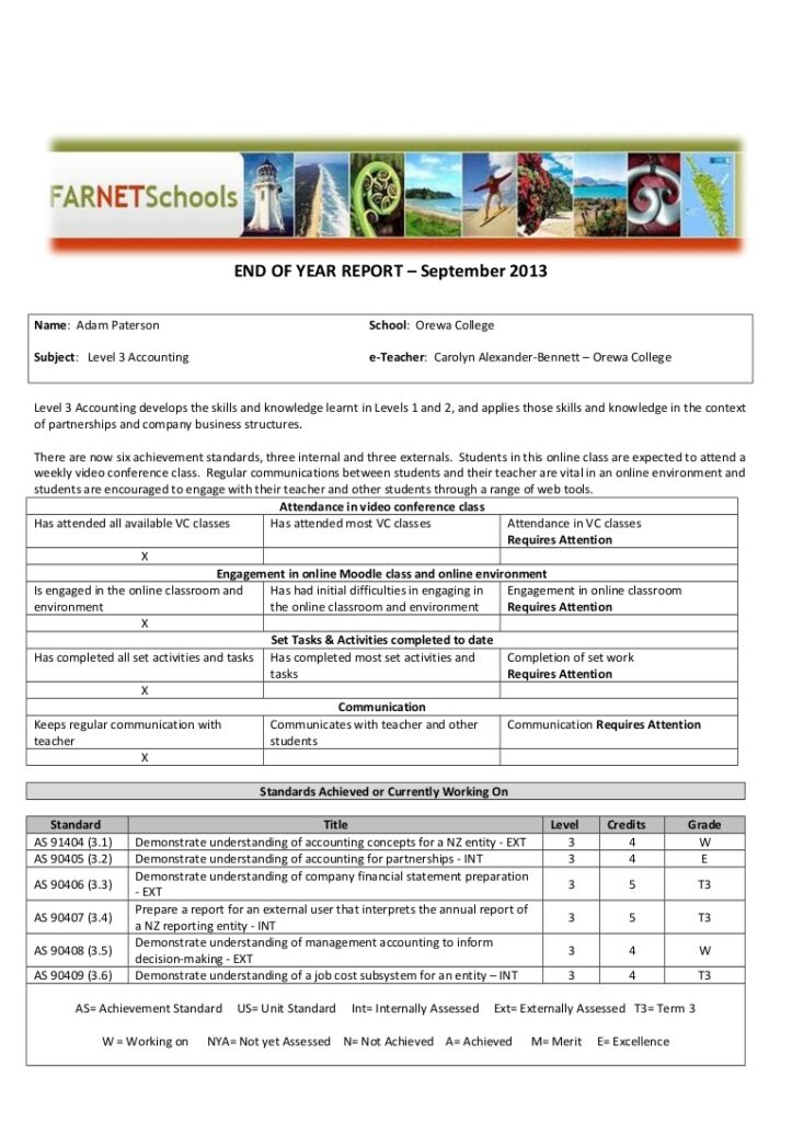 Year 6 Report Template (2) - PROFESSIONAL TEMPLATES | PROFESSIONAL ...