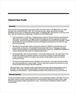 A Professional Report Template (4) - PROFESSIONAL TEMPLATES ...