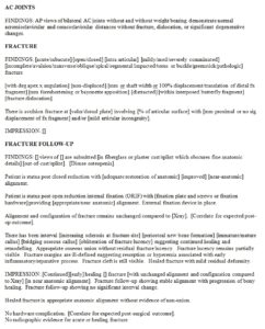 Lumbar X Ray Report Template - PROFESSIONAL TEMPLATES | PROFESSIONAL ...
