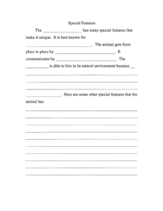 Animal Report Template 3rd Grade Pdf (8) - PROFESSIONAL TEMPLATES ...