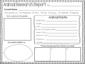 Animal Report Template 5th Grade (1) - PROFESSIONAL TEMPLATES ...