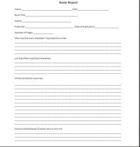 Research Report Template 4th Grade (2) - PROFESSIONAL TEMPLATES ...
