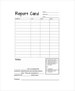 Grade 9 Report Card Template - PROFESSIONAL TEMPLATES | PROFESSIONAL ...