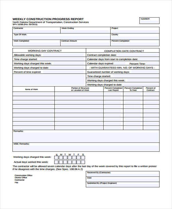 Report Template Construction 7 PROFESSIONAL TEMPLATES